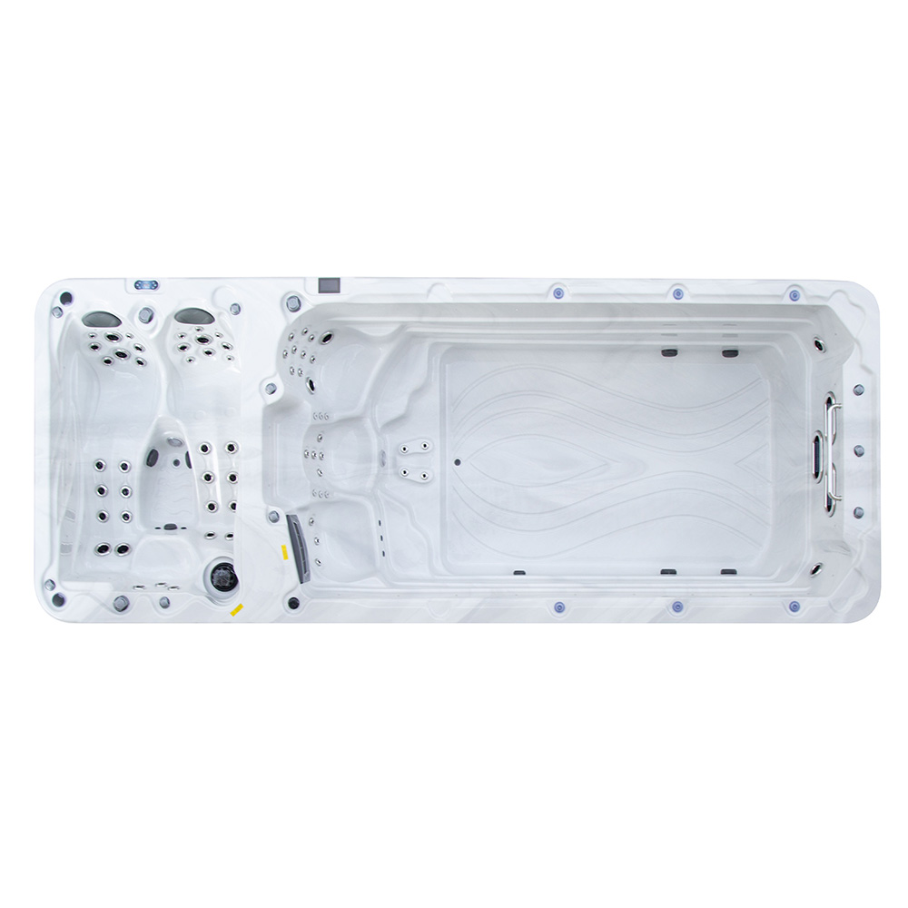 5.72m Dual Zone Swim Spa Pool For Outdoor, High Quality 5.72m Dual Zone ...