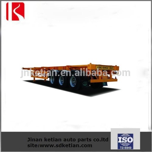 Iso Container Skeleton Semi Trailer / Flat Bed Semi Trailer, High ...