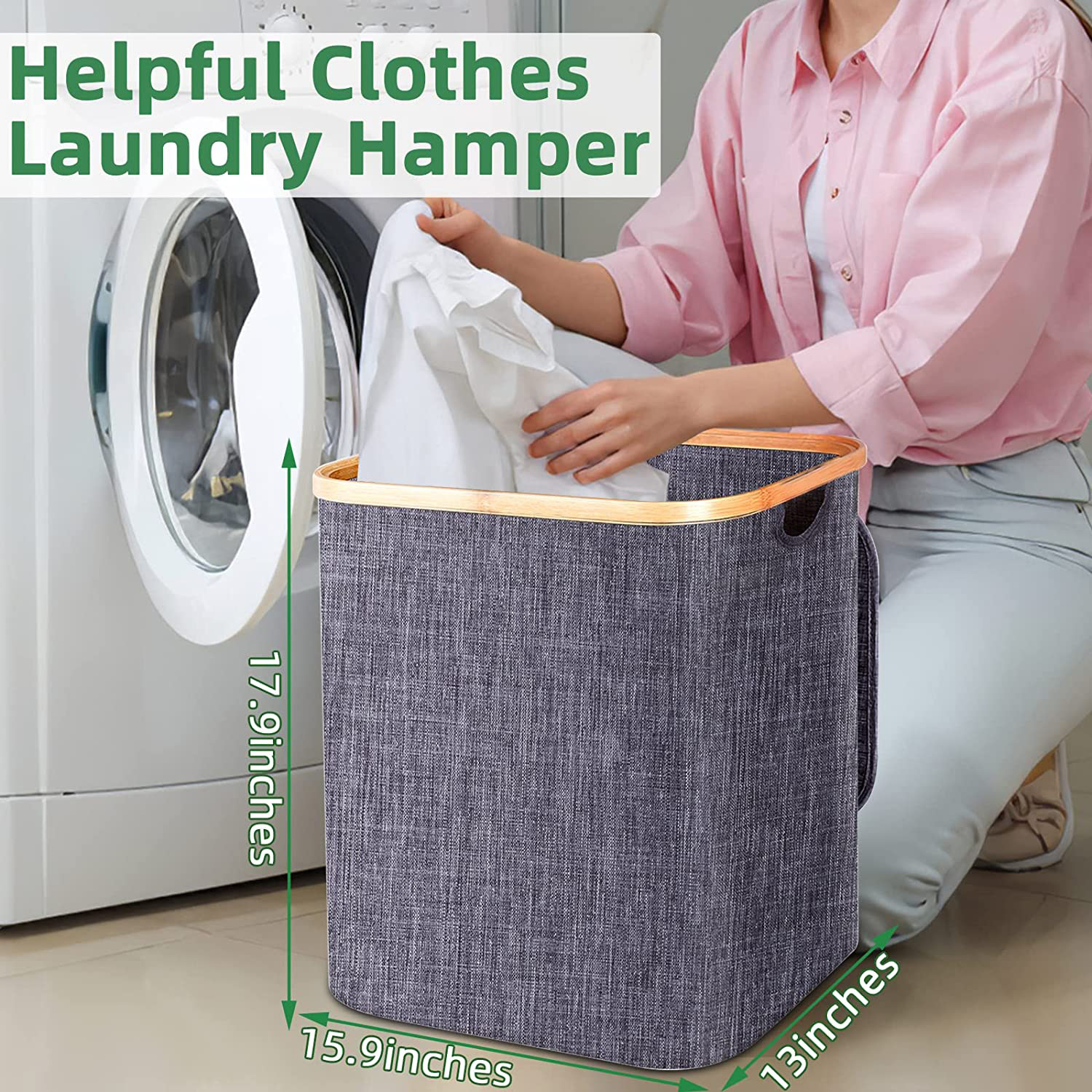 Modern Bamboo Laundry Hamper With Lid - Hot Sale For Home Use, High ...