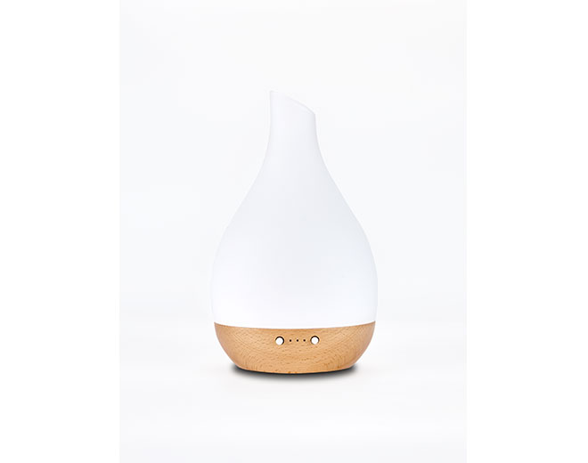 Ella-wooden Base Art White Ultrasonic Diffuser With Light, High Quality ...