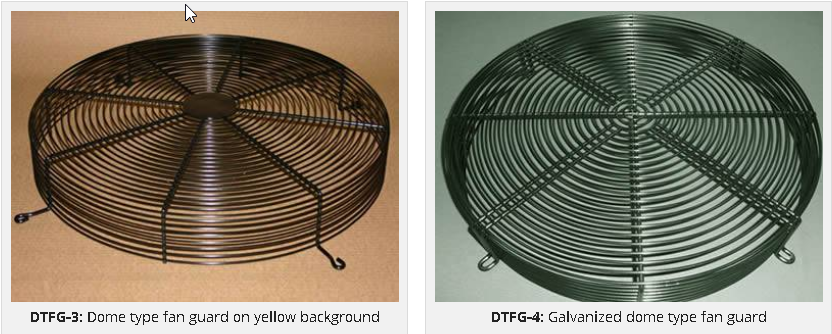 Steel Wire Mesh Industrial Metal Exhaust Fan Cover For Condenser Axial ...