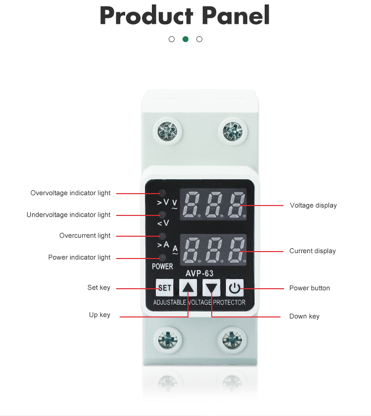 Din Rail Adjustable Over/under Voltage Protector Relay, High Quality ...