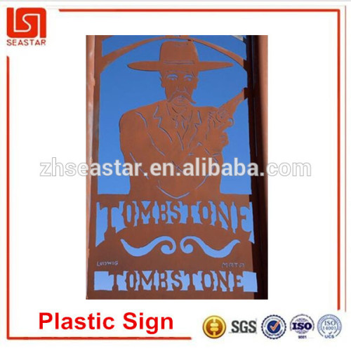 Full Color Custom Plastic Sign Board, High Quality Full Color Custom ...
