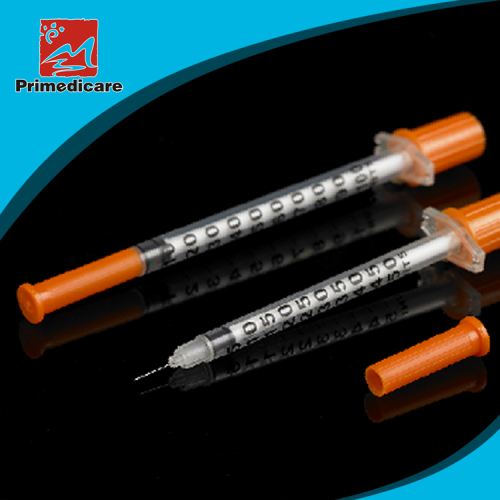 Orange Cap Disposable Insulin Syringe 1ml, High Quality Orange Cap ...
