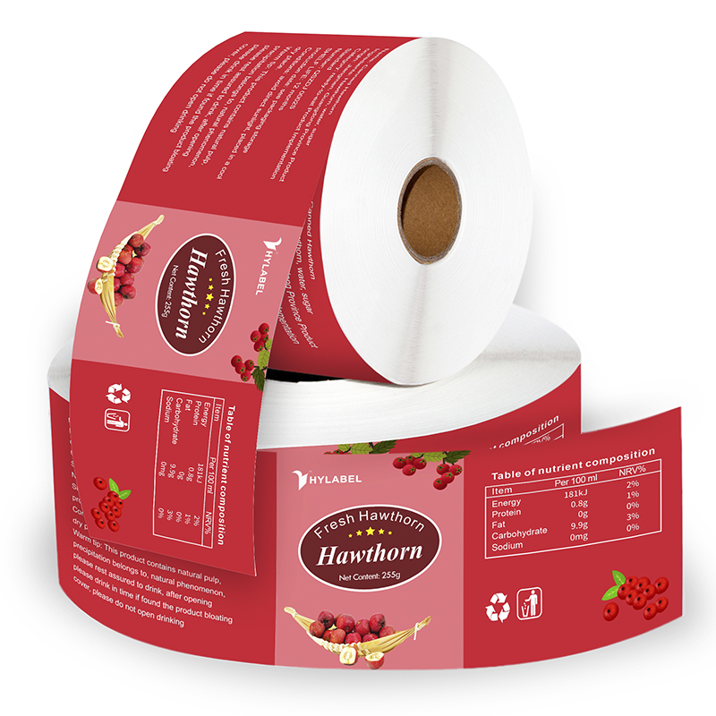 Custom Preprint Food Logo Packing Ingredient Sticker Labels, High ...