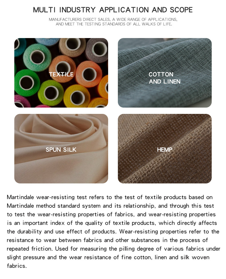 Martindale Abrasion Resistance Testing Machine For Fabric And Textile ...