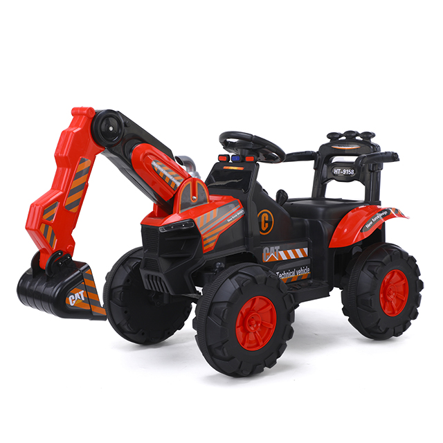 Kids Electric Excavator Ride-on Tractor Toy - Children's Electric Sand ...