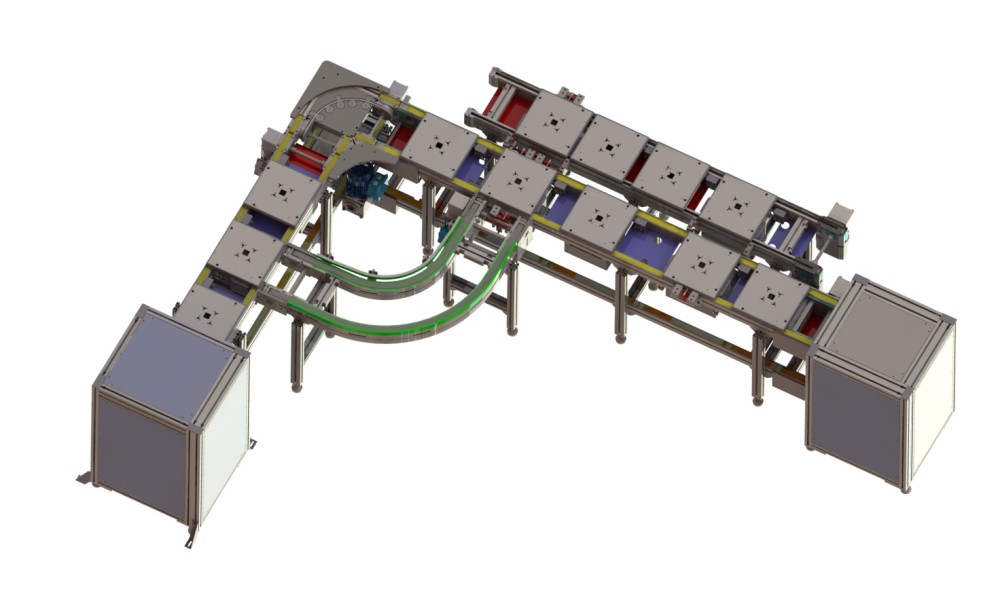 Pallet Conveyor System for Industrial Automated Production Line and ...