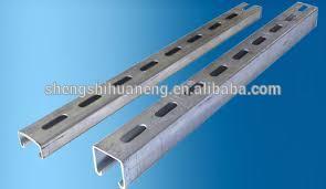 Galvanized Steel Unistrut Channel/c Channel Steel Rail 41x21, High ...