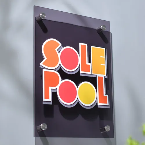 Custom Deluxe Acrylic Standoff Sign, High Quality Custom Deluxe Acrylic ...