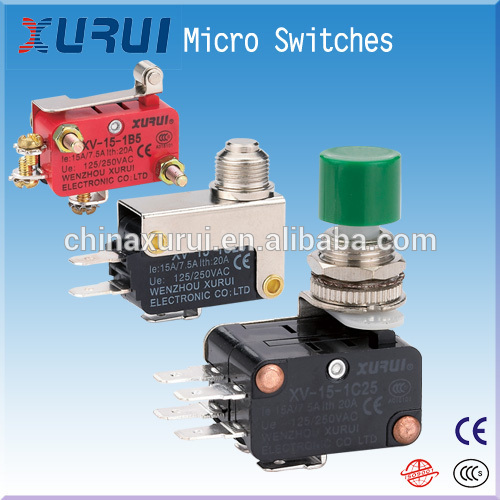 Push Button Micro Switch / Types Of Micro Switches / Snap Action Push ...