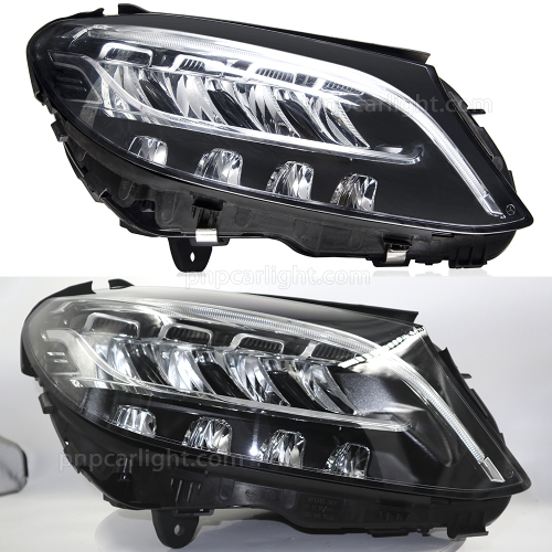 ไฟหน้า Led สำหรับ Mercedes Benz C-class W205 A205 คุณภาพสูง ไฟหน้า Led ...