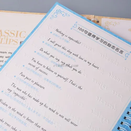 3 Reusable Groove Calligraphy Copybook English Italic Handwriting ...