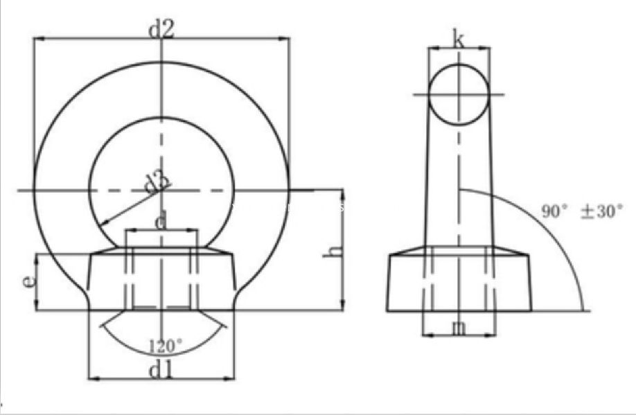 Din582 Metric Thread Lifting Eye Nut Ring, High Quality Din582 Metric ...