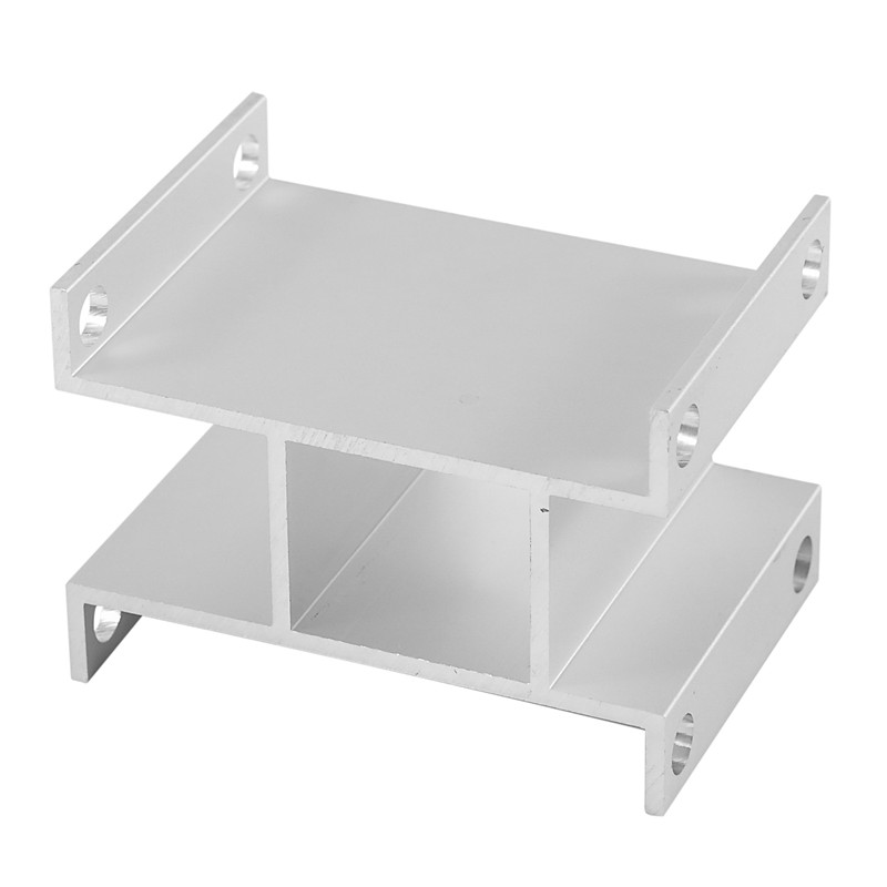 Aluminum U Slotted Channel With Flange Profile For Furniture Wardrobe ...