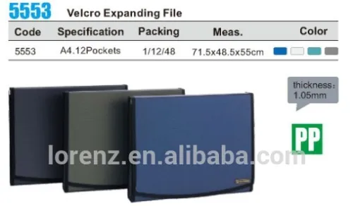 Deli Velcro Expanding File File Folder Clip, High Quality Deli Velcro ...