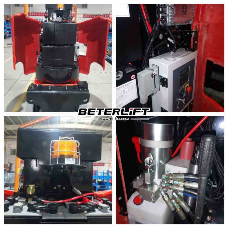 Small Self-propelled Vertical Compact Telescopic Bucket Boom Mast Lift ...