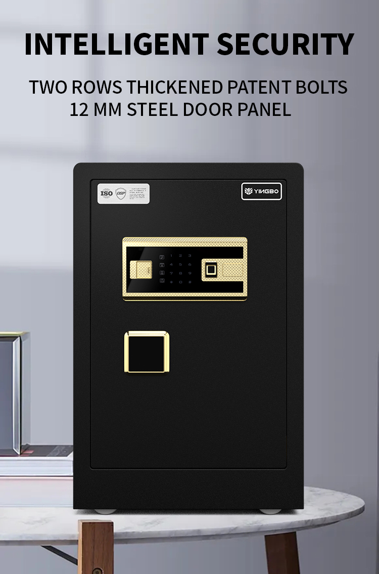 Solid Steel Lock Bolts Fingerprint Home Money Safes, High Quality Solid ...