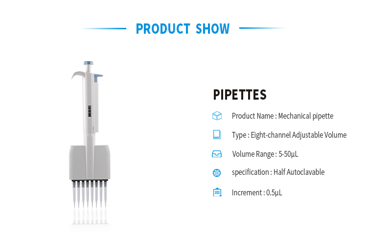 8 Head Pipette Multi-channel Micropipettor With Anti Scratch, High ...