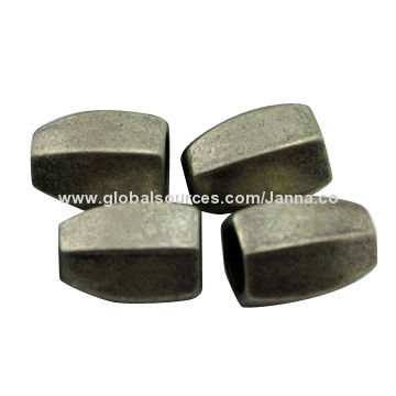 Cord Lock Stopper, Made Of Alloy, Gunmetal Color, Used In Jewelry ...