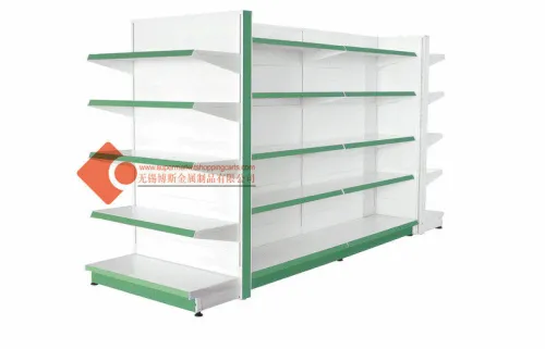 Supermarket Wall Mounted Gondola Shelving With Chrome / Zinc Plated ...