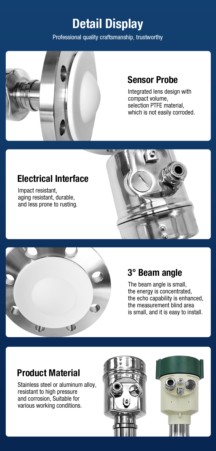 Non-contact Wireless Water Level Sensor - 4-20ma Measuring Instrument ...