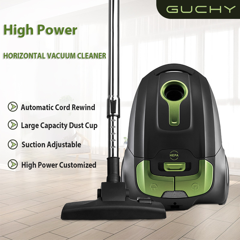 1400w Big Power Corded Horizontal Bagged Cyclonic Vacuum Cleaner, High ...