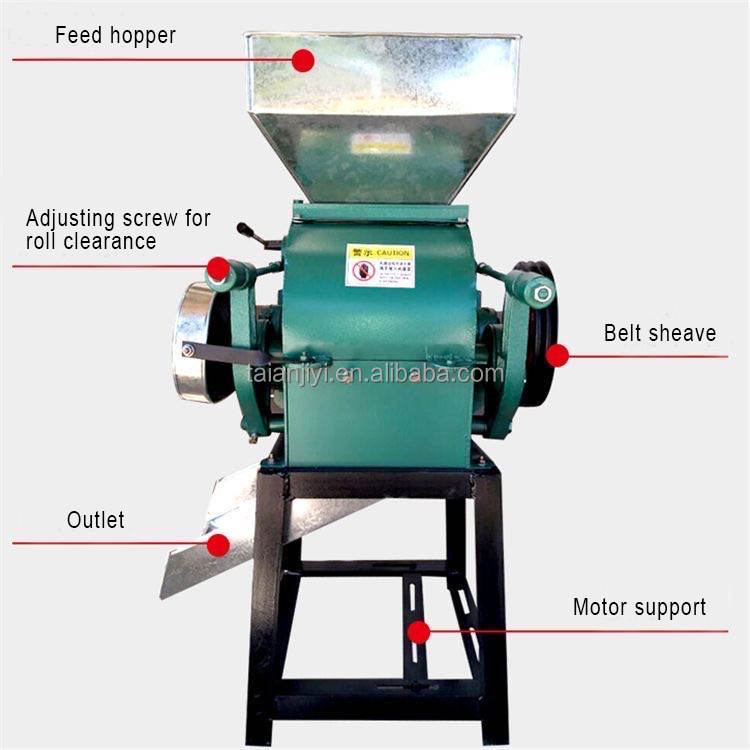 220v Stainless Steel Soybean Flattening Machine For Grains - Wheat ...