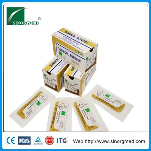 Chromic Catgut Absorbable Surgical Sutures, High Quality Chromic Catgut ...