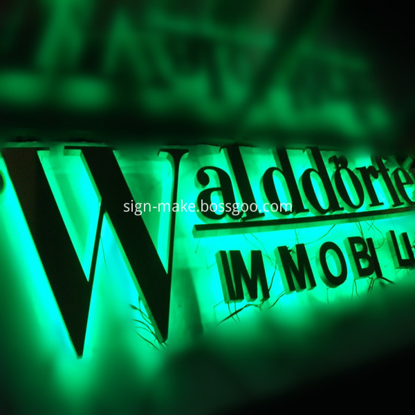 Reverse Pan Led Lit Channel Letters Signs, High Quality Reverse Pan Led ...