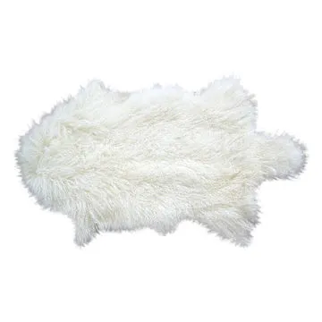 Genuine Tibetan Lamb Pelt In Snow White, High Quality Genuine Tibetan ...