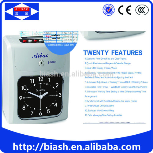 Electonic Punch Time Card Time Clock/punch Card Time Clock For ...