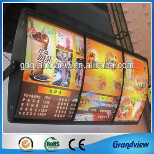 Acrylic Formed Restaurant Illuminated Menu Board, High Quality Acrylic ...