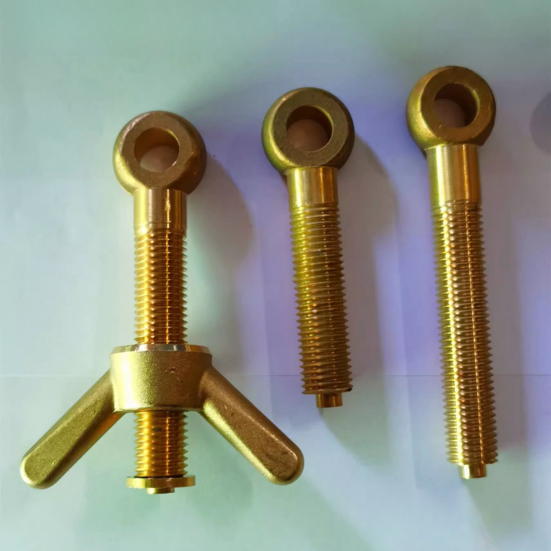 Marine Bolts: Impa 692401 Grade 8.8 Brass Dog Bolt, Wing Nut, And ...