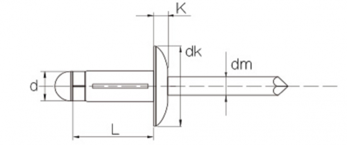 Aluminium Tri-folding Blind Rivets, High Quality Aluminium Tri-folding ...