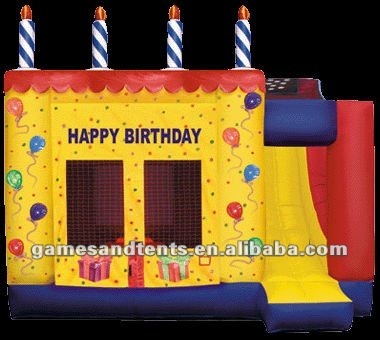 Birthday Cake Jumping Castle, Inflatable House A3054, High Quality ...