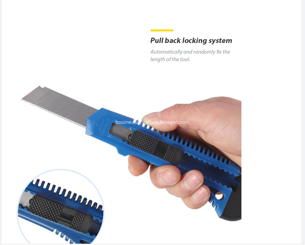 Retractable Box Cutter Knife Plastic Sliding Utility Knife, High ...