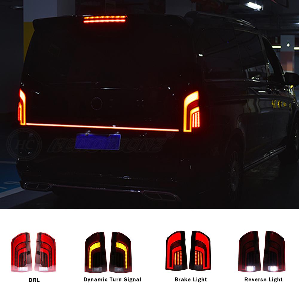 Hcmotionz Red Tail Light สำหรับ Mercedes Benz Vito Viano Metris W447 ...