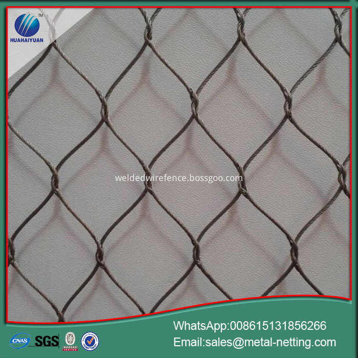Wire Rope Netting Galvanized Rope Mesh, High Quality Wire Rope Netting ...
