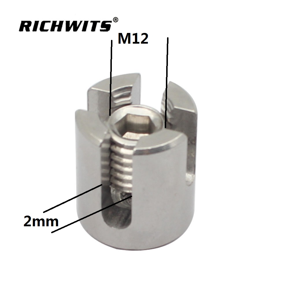 316 Stainless Steel Cross Wire Rope Clip Cross Groove Clamp Head Cross ...