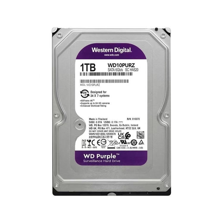 Wd10purz 1tb Purple Surveillance Hard Disk Drive, High Quality Wd10purz ...