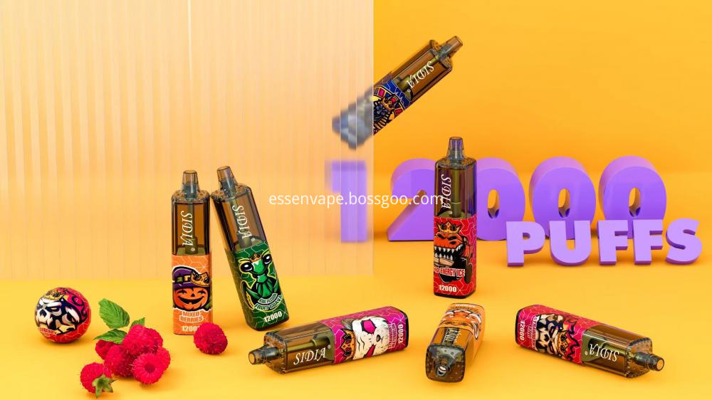 พัฟ Vape Vape Sidia 12000 พัฟในสต็อก คุณภาพสูง พัฟ Vape Vape Sidia ...