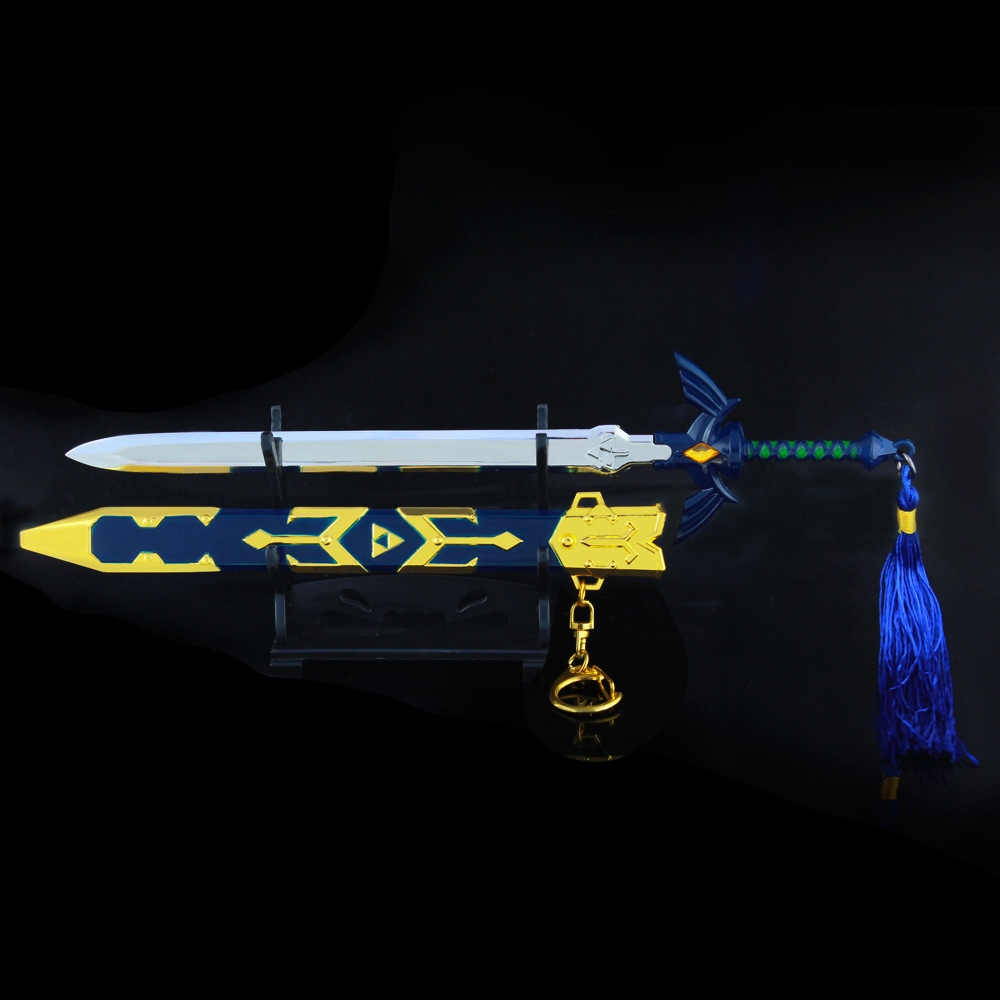 22cm The Legend Of Zelda Master Sword Alloy Ornament Toy With Sheath ...