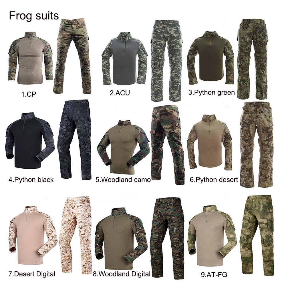 Tactical Frog Suit Outdoor Rip Stop Shirt - Desert Camouflage Uniform ...