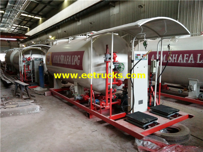 15000 Litres 6ton Mobile Skid Propane Stations, High Quality 15000 Litres 6ton Mobile Skid ...