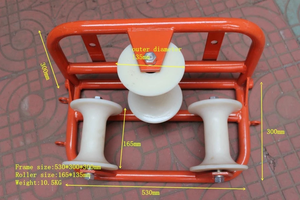Triple Corner Fiberoptic Cable Pulley Cable Guide Roller, High Quality ...