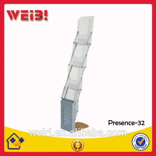 Foldable Acrylic Portable Literature Rack, High Quality Foldable ...