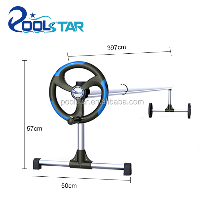 Inground Solar Pool Bubble Cover Reel Roller With Aluminum Frame And ...