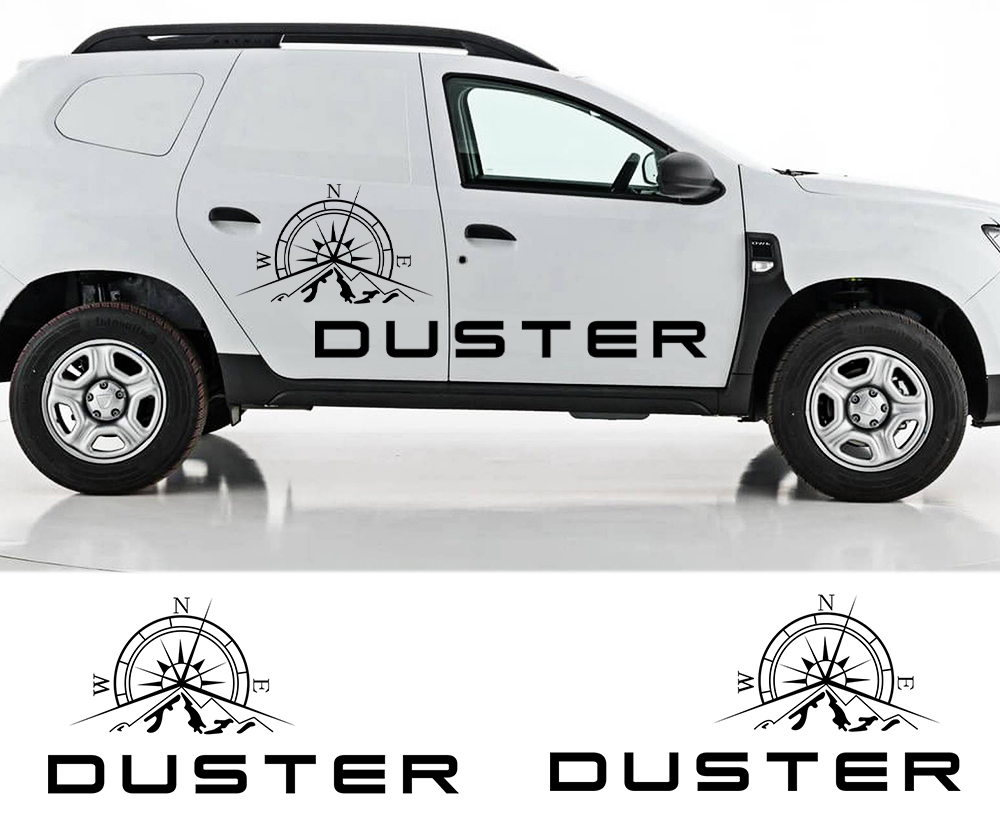 For Dacia Renault Duster Compass Mountain Graphics Body Sticker 2pcs ...
