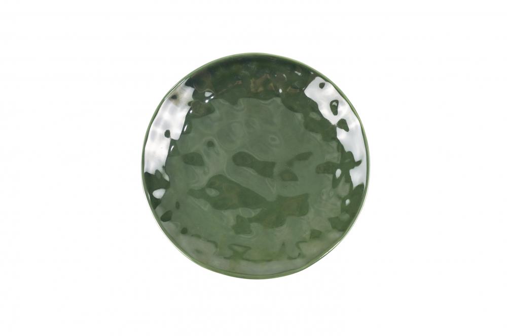 Reactive Glazed Stoneware Dinner Set In Green, High Quality Reactive ...